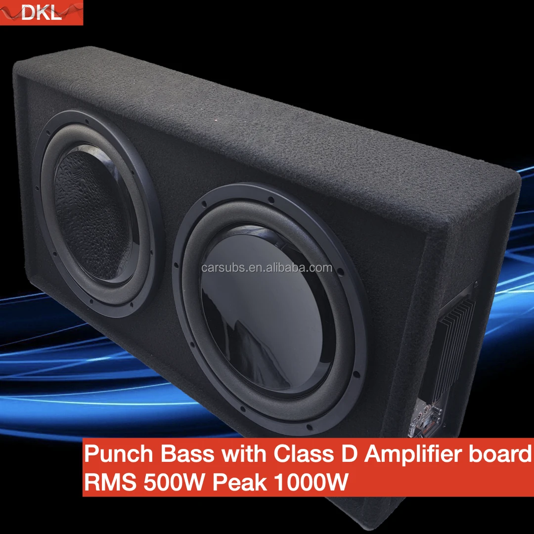Car Stereo 12 Inch Dual Trapezoid Ported Subwoofer Box