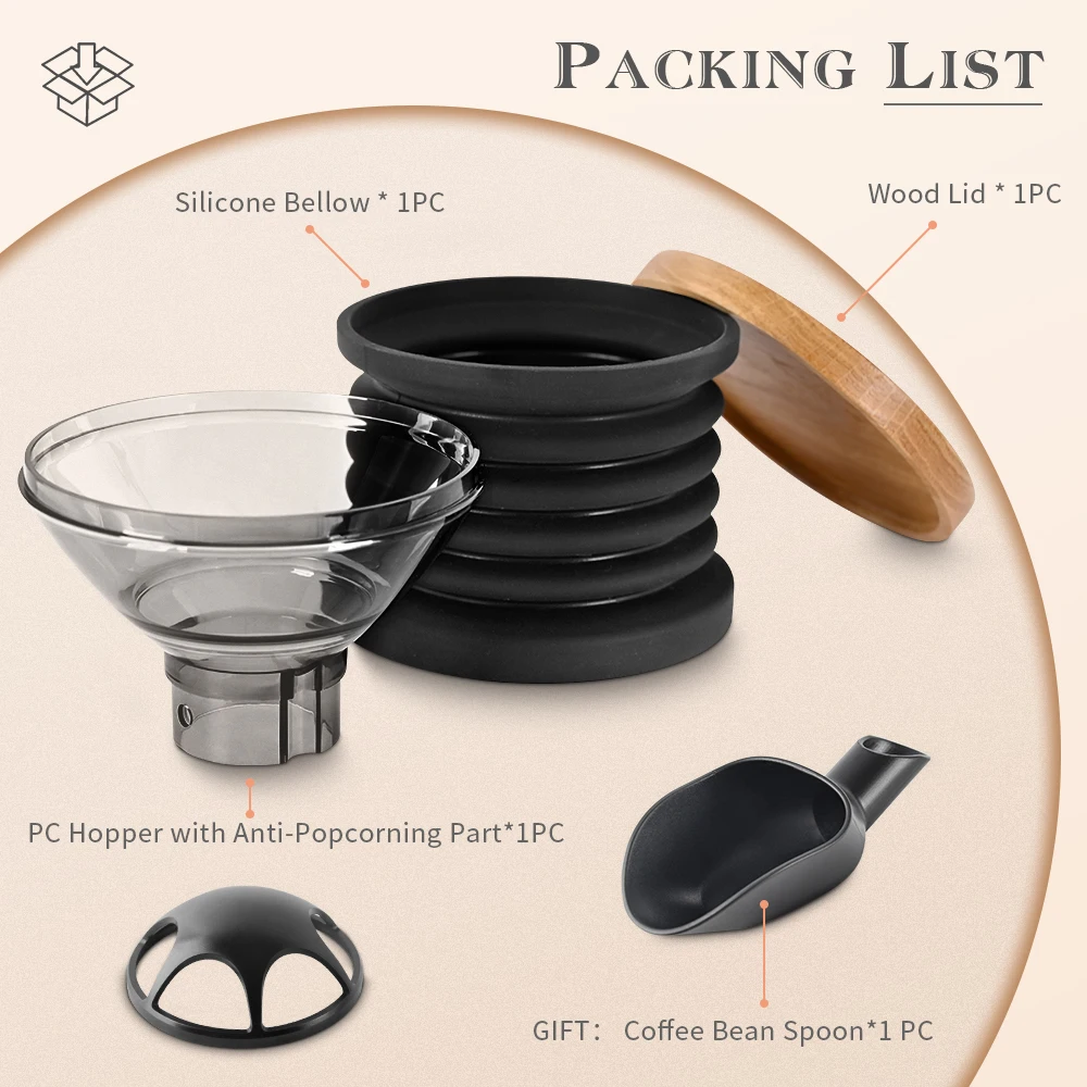 Eureka Coffee Grinder Hopper - Efficient & Eco-friendly