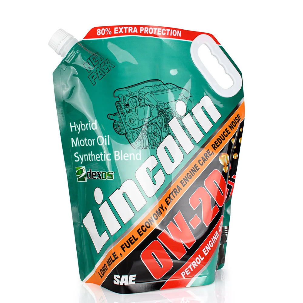 Eco-friendly Car Engine Oil Packaging - Spout Pouch Bags