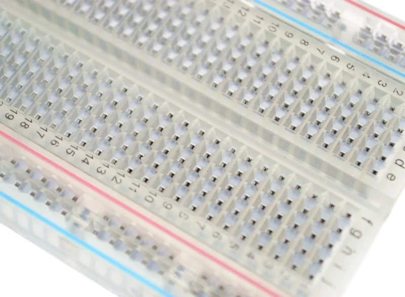 400 Transparent Tie Points Solderless Breadboard Mini Test Protoboard ...