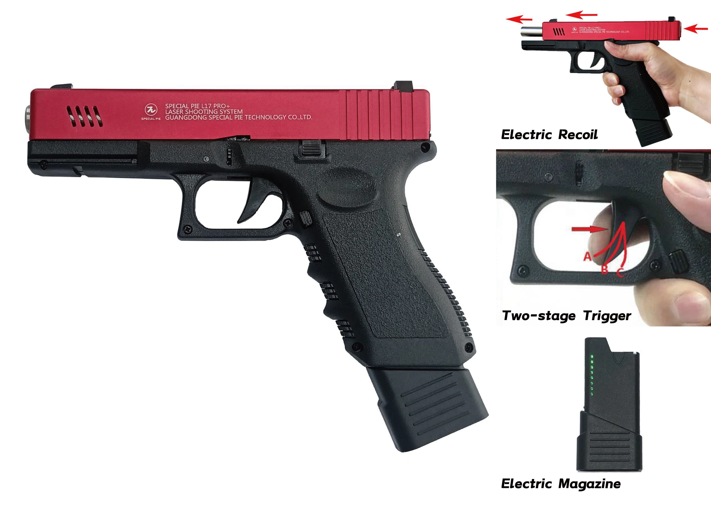 IPSC Safe Effective Laser Shooting Training Gun for Home