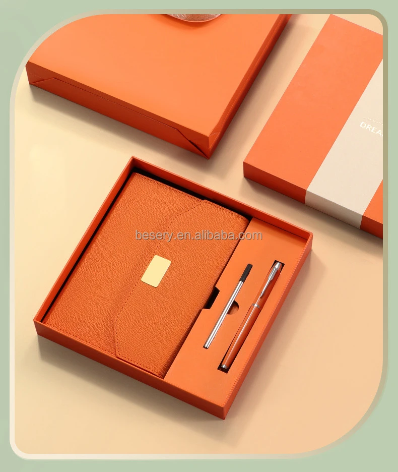 Wholesale VIP Corporate Business Gifts Set Notebook Pen Set with logo ...