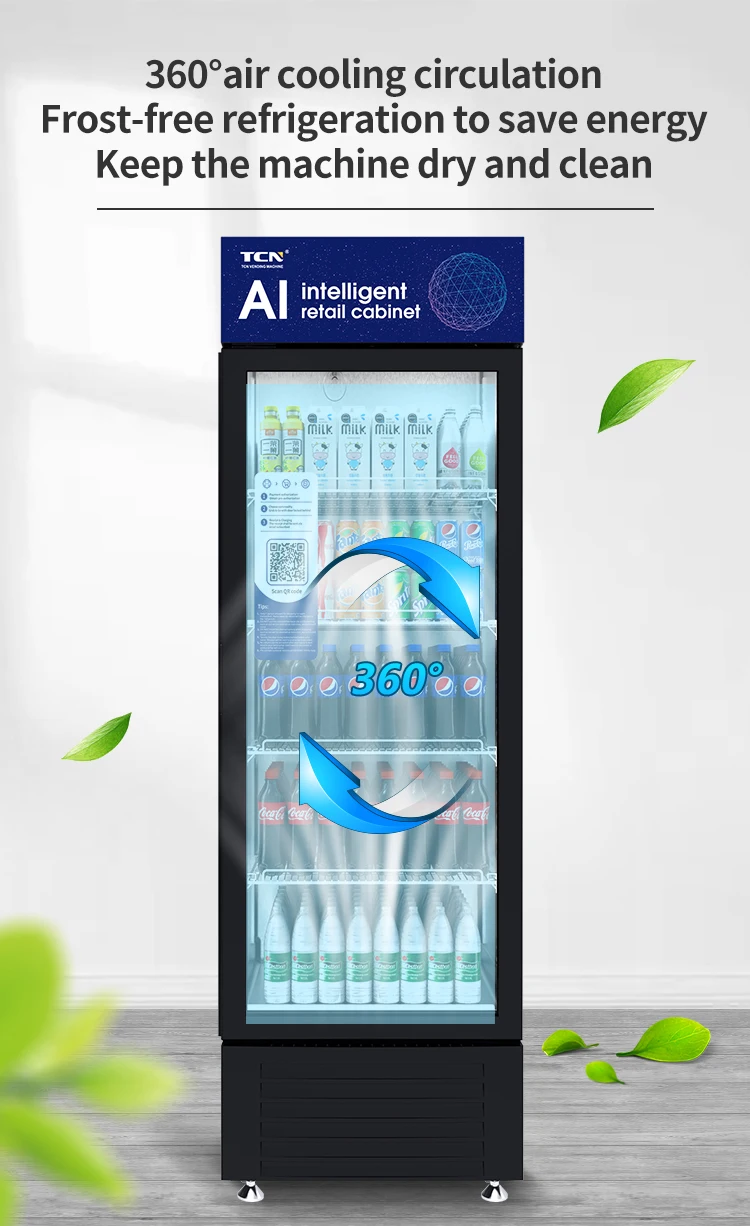 TCN AI Visual Identity Vending Machine - Fresh & Smart