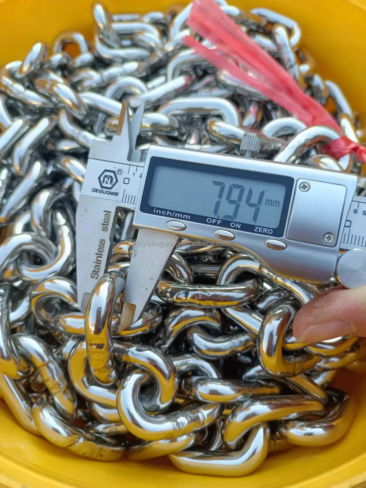 8mm Ss316 Stainless Steel Din766 Short Link Chain - Buy Link Chain ...