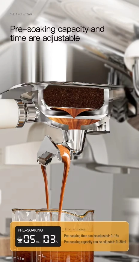 Italy 15 bar Single Serve Coffee Machine Professional Cappuccino Coffee ...
