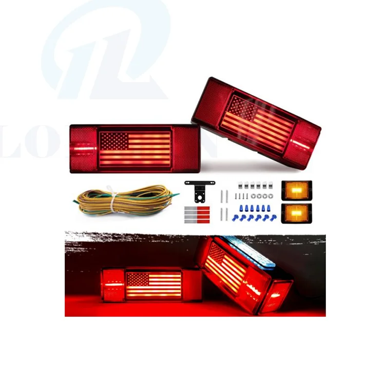 Truck Parts For Volvo 12v 16 Led Two-color Taillight Kit With Magnet ...