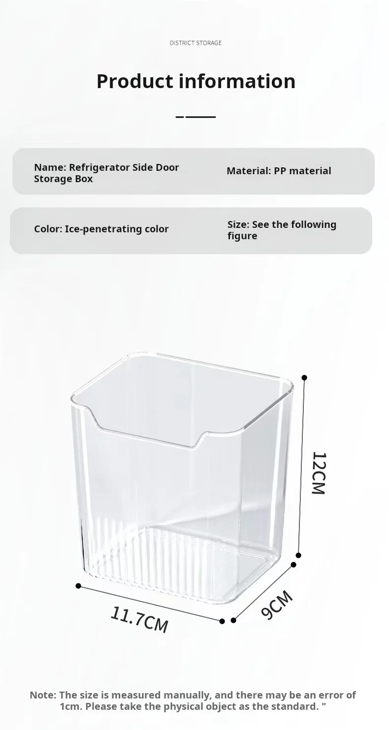 Transparent Transparent Rectangular Kitchen Organizer Plastic Container ...