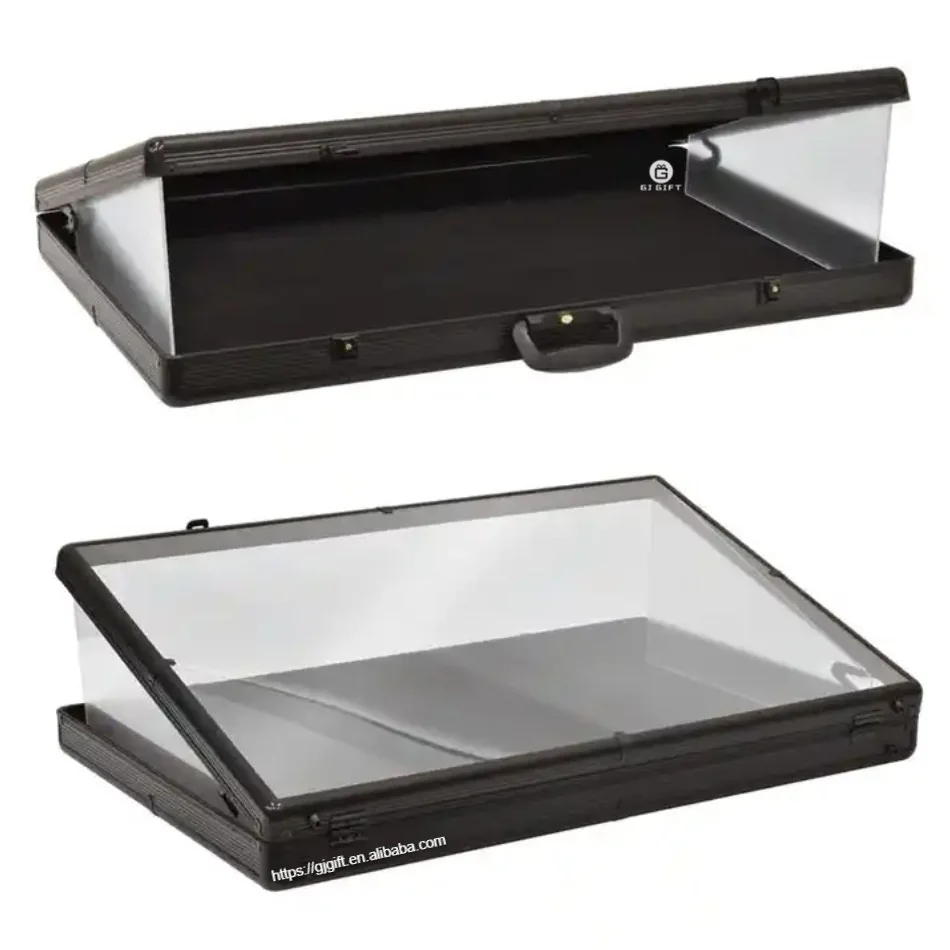 Aluminum Acrylic Display Case with Locks - Ideal for Trading Cards ...