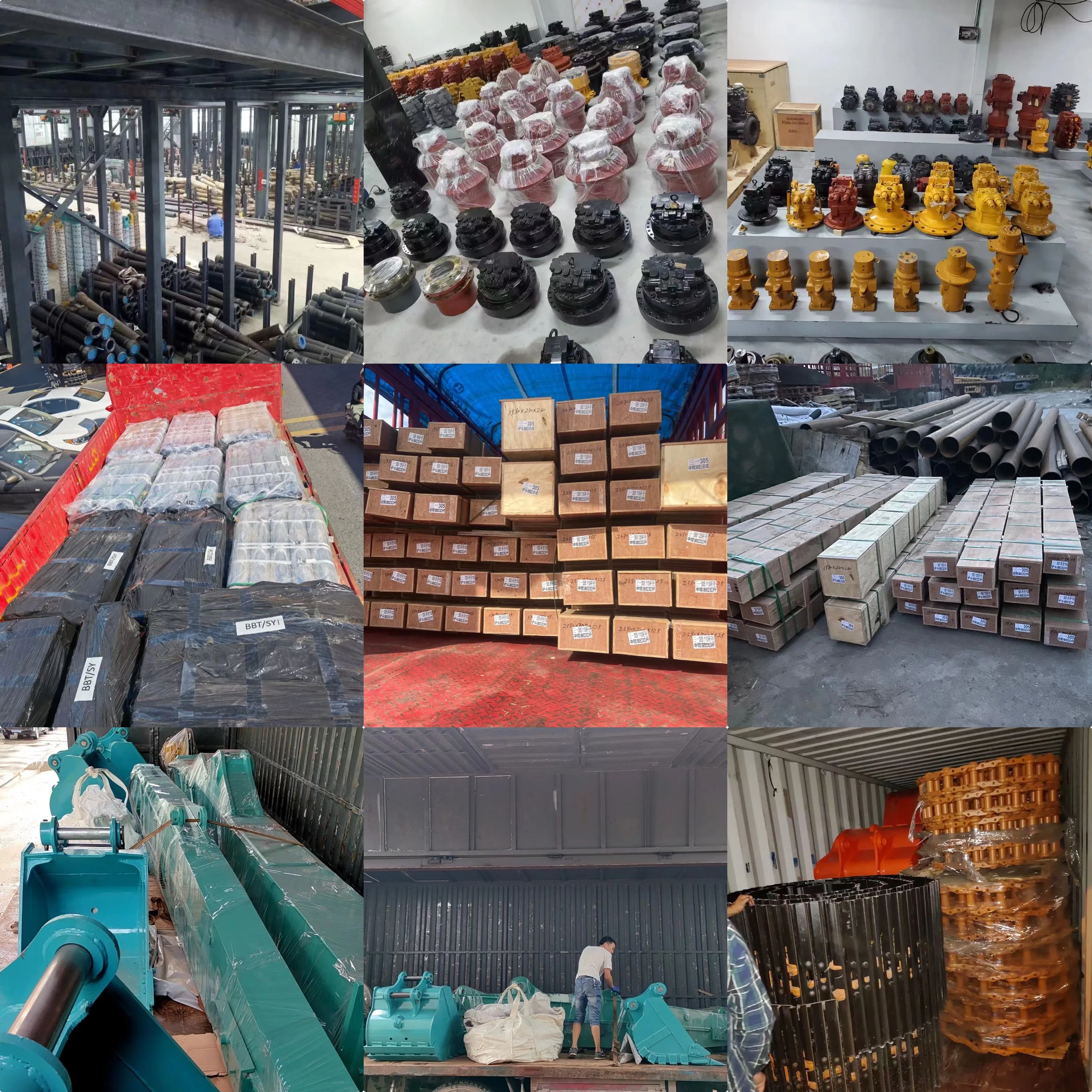 Backhoe Excavator Hydraulic Arm Cylinder / Boom Cylinder / Bucket Pins ...