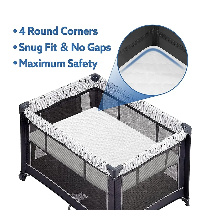 Custom Portable Mattress Crib Topper Foldable Toddler Pad Playard ...
