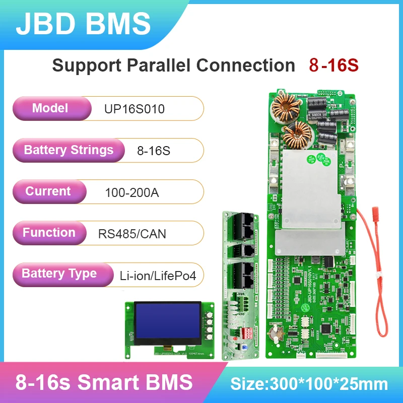 JBD UP16S010 Energy Storage Inverter Lithium Batteries Smart bms ...