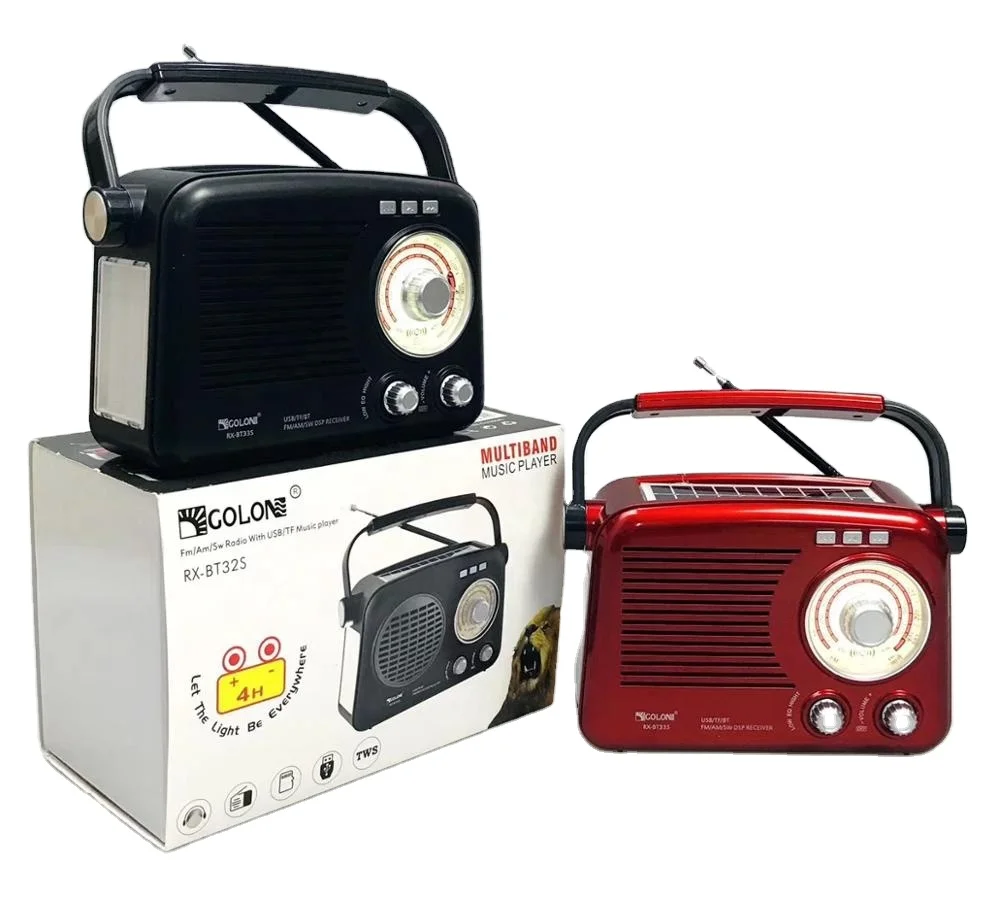 Golon-luz De Graves X Rx Rx-bt33s,Radio Portátil Con Energía Solar,Fm ...