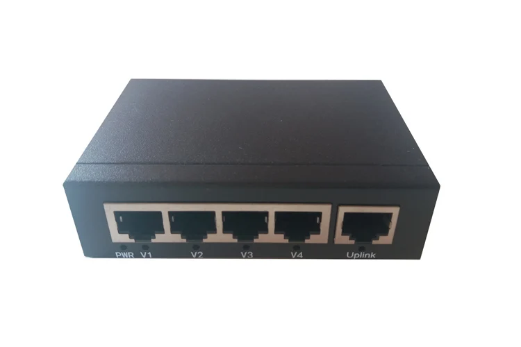 Gigabit 5 Ports Fiber Ethernet Switch Dc5v for IP Cameras