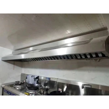 Commercial Stainless Steel Cooker Smoke Exhaust Vent Hood Restaurant ...