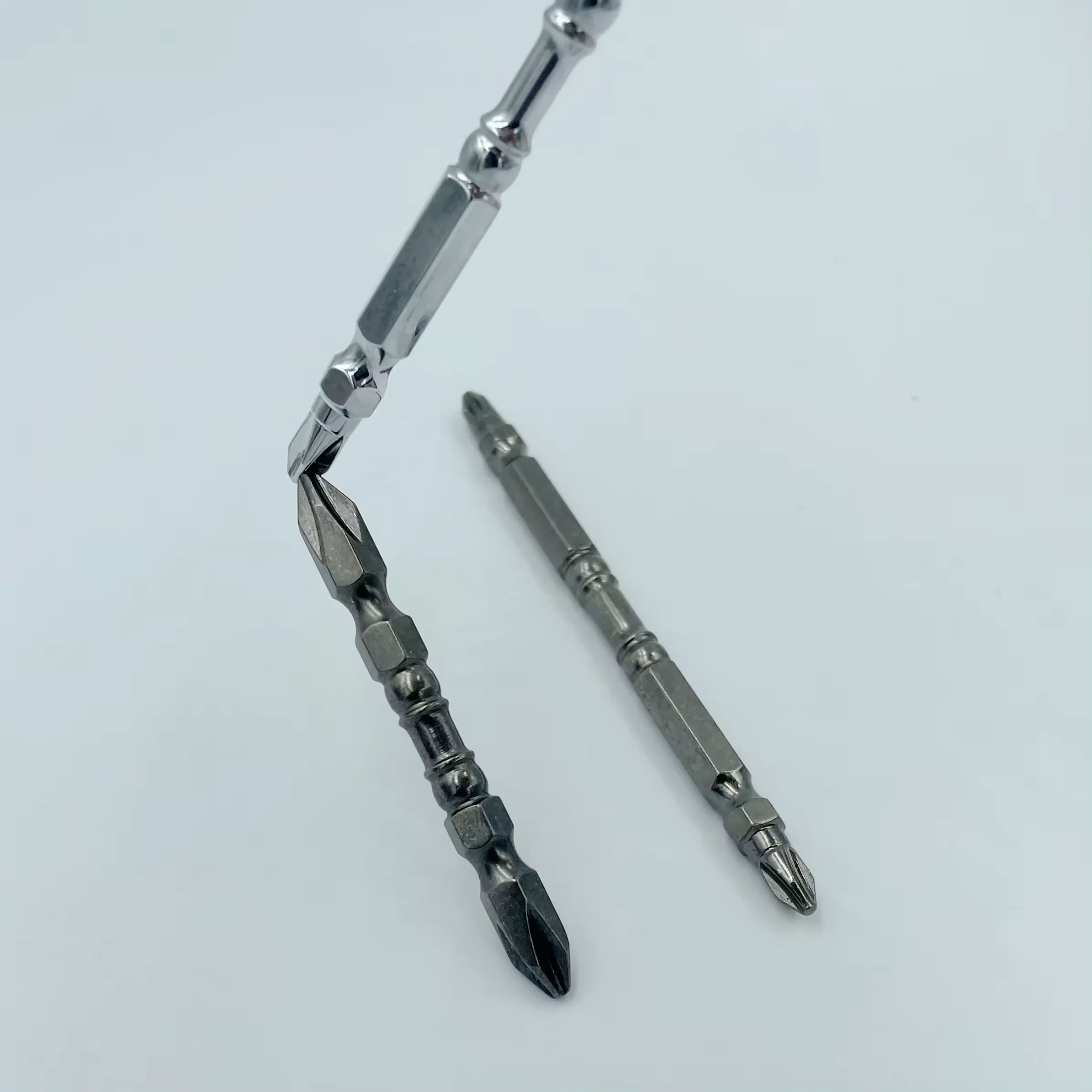 1/4'' Ph2 Hex Magnetic Screwdriver Bits Length 65mm Double End Bit Phillips Power Screw Driver ...