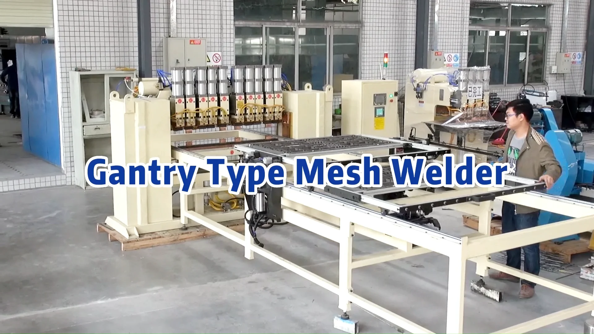 Hwashi Automatic Welded Wire Mesh Machine For Ss Wire Shelving 5 Tier ...