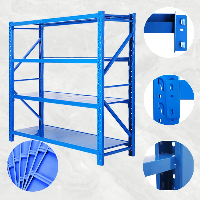 Customized Warehouse Boltless Metal Assembly Storage Steel Shelves ...