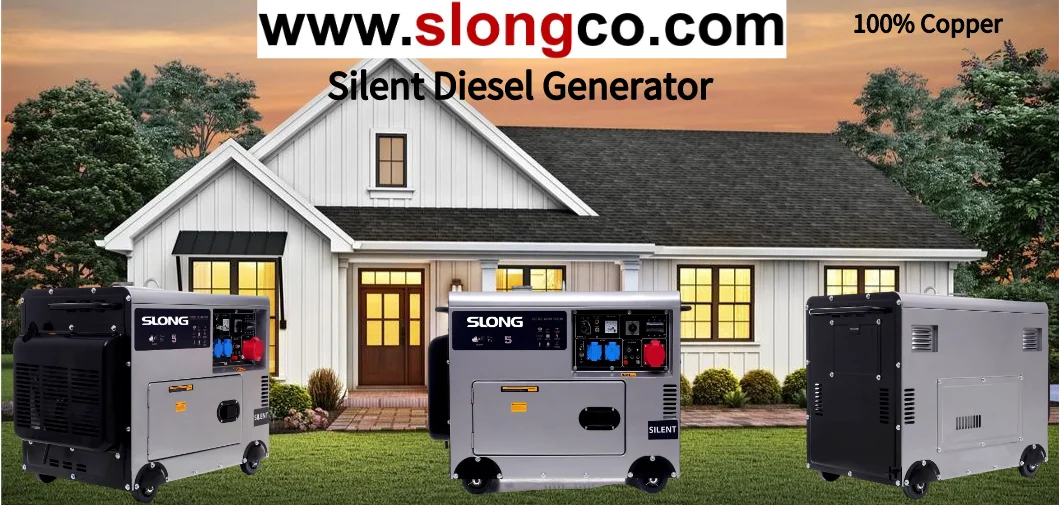 Slong 5kva 5kva 7kva 8kva Remote Start Super Silent Diesel Genset - Buy ...