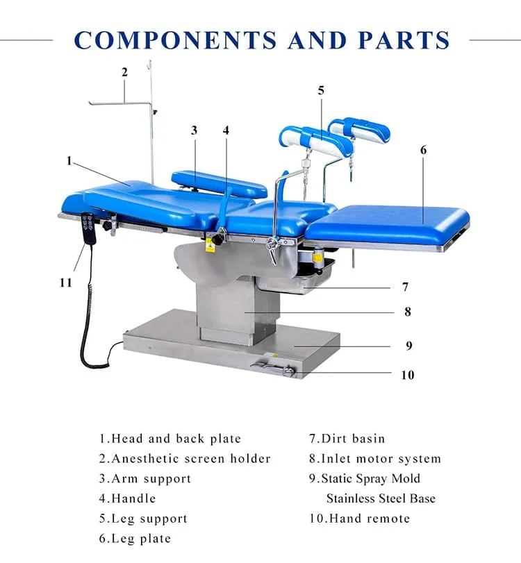 Snmot5500b - Multi-Functional Operating Table for Surgery