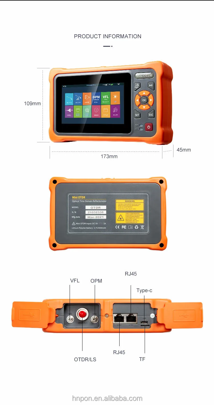 Manufacturing Tool Equipment Optical Otdr Meter Tester 1625 1310 1550 ...