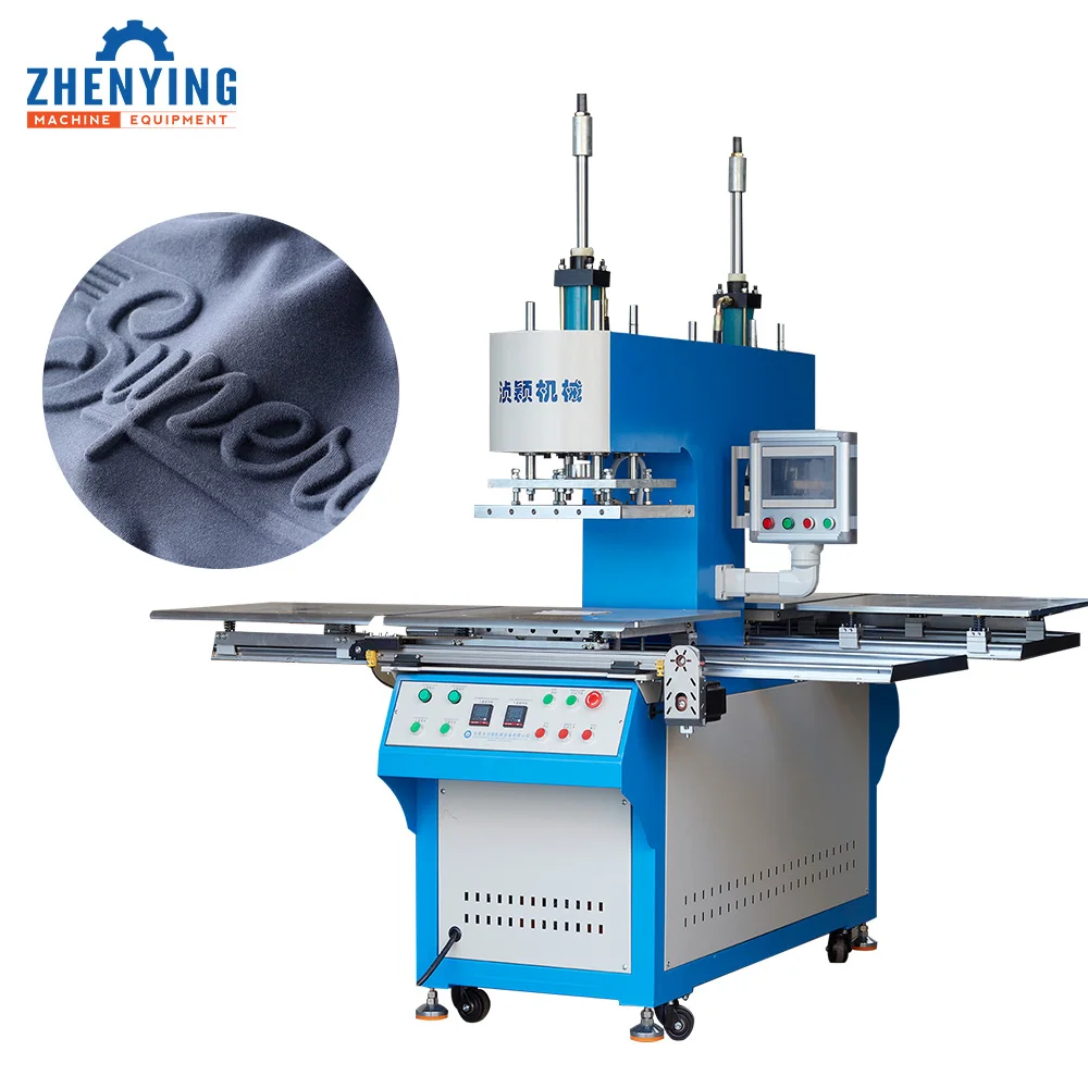 3D silicone printing Double head embossing machine Garment embossing ...