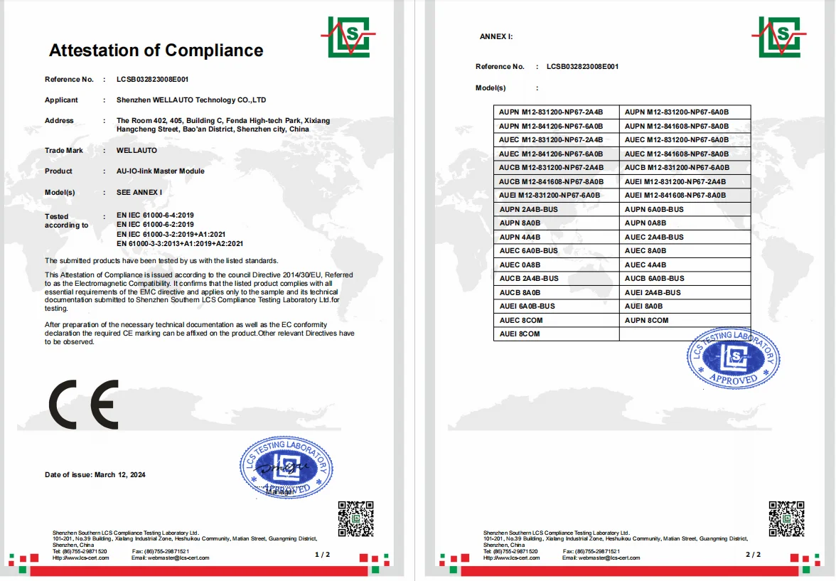 WELLAUTO AUBO 4AIIH WellAUBUS Bus Expansion Module Analog Input Module ...