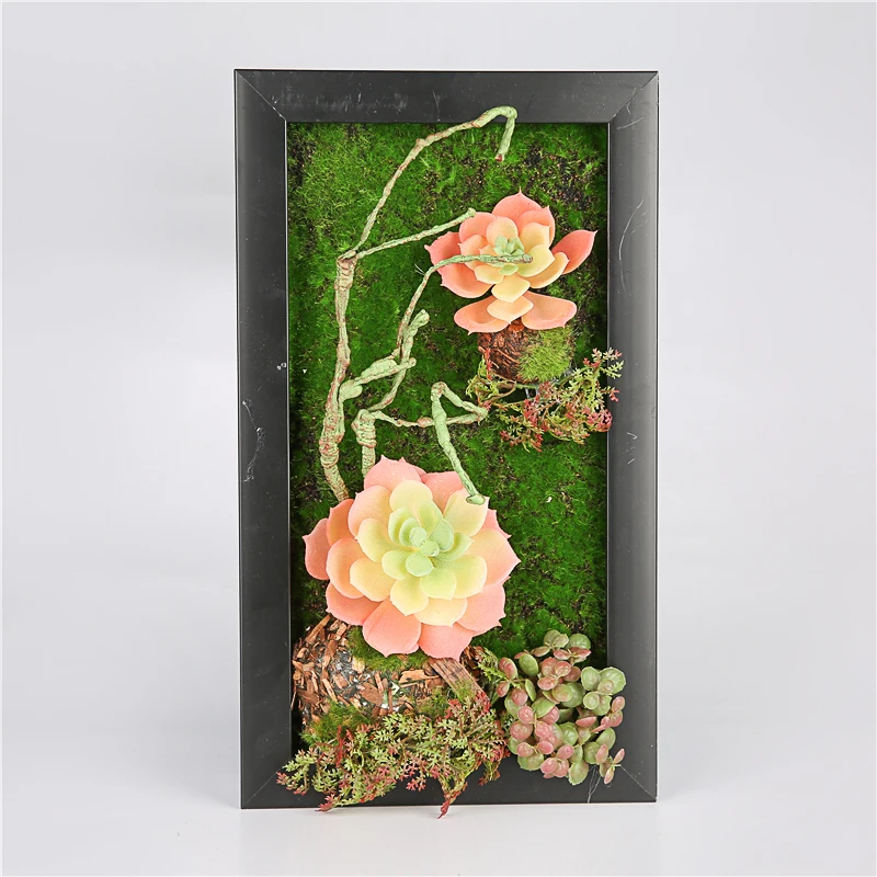 Home Decoration Artificial Hanging Grass Plant Wall Vertical Artificial ...