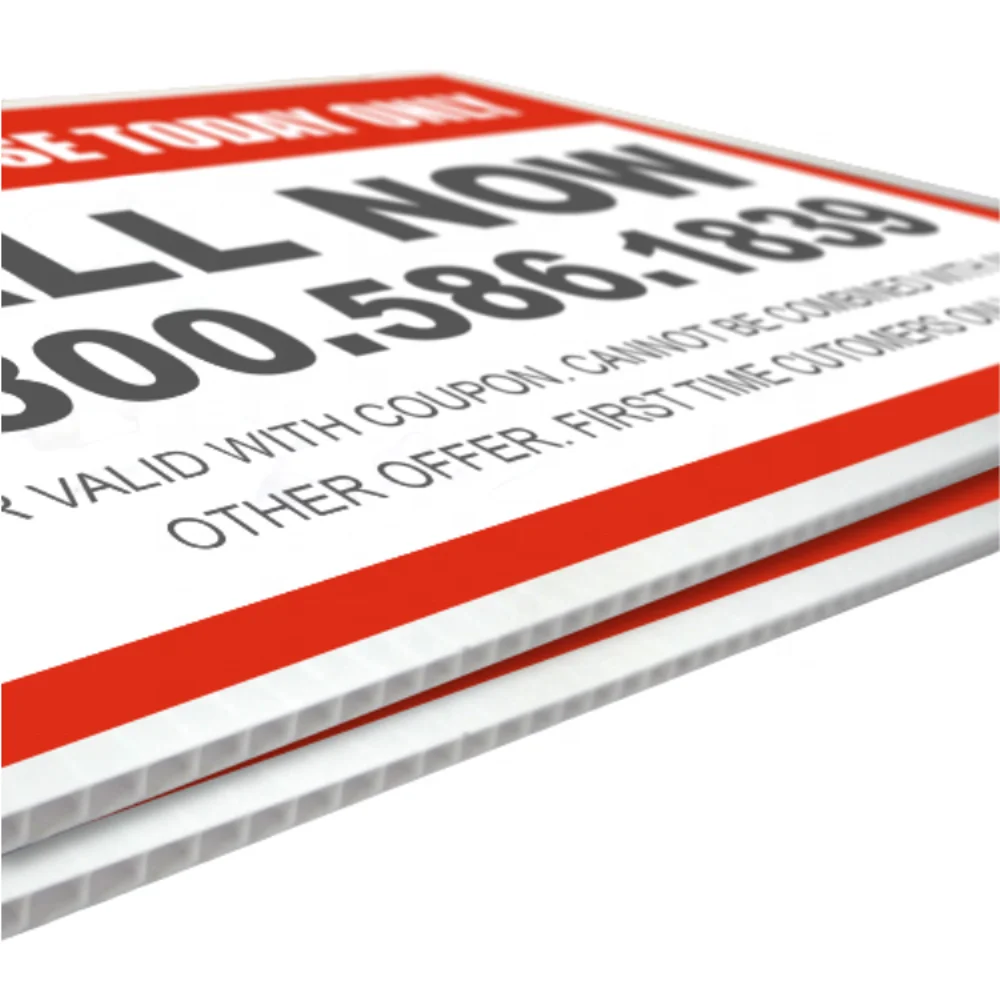 Custom Size Lawn Bag Signs Digital Printing Water-resistant Eco ...