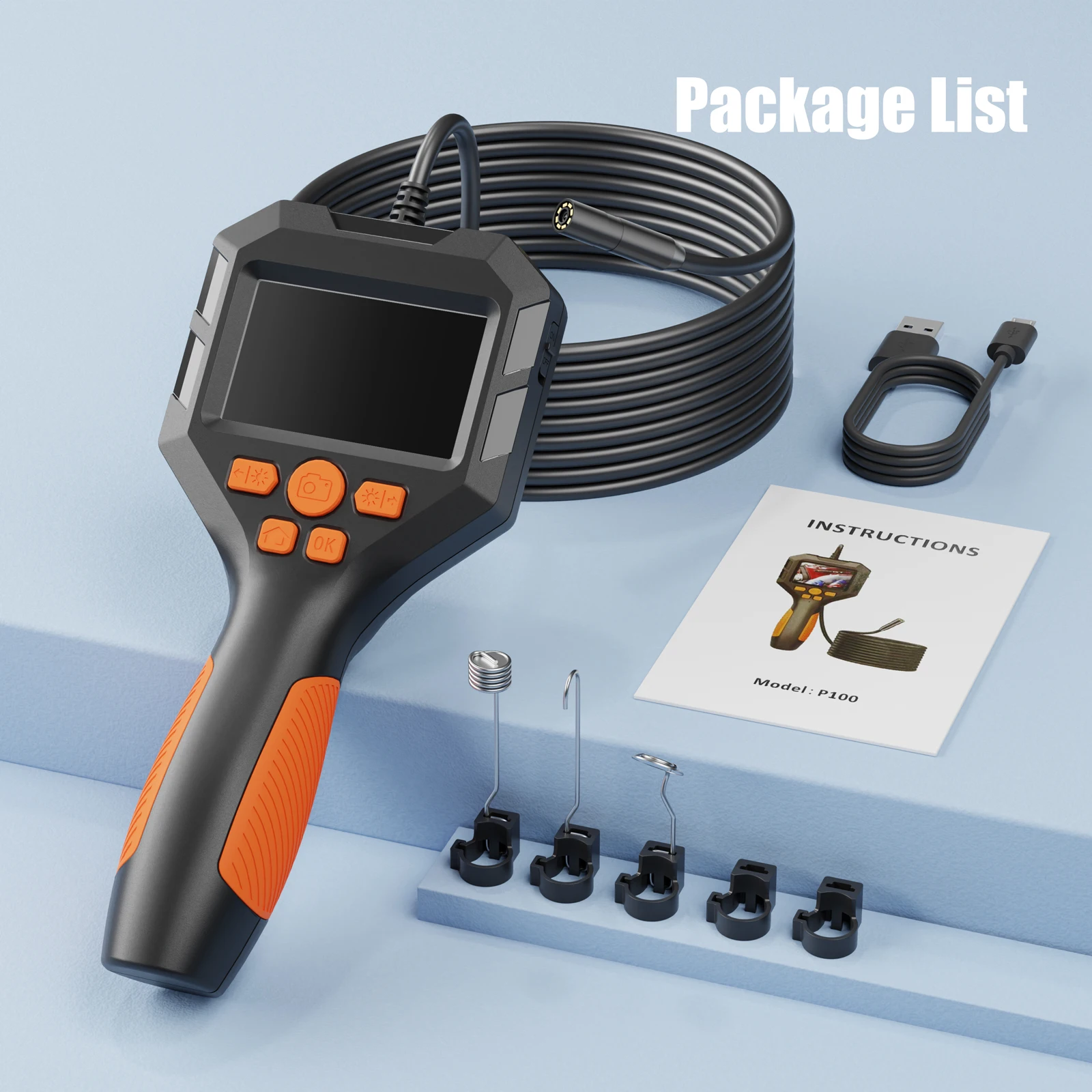 Industrial Endoscope Camera - IP68 Waterproof Lens 1080P