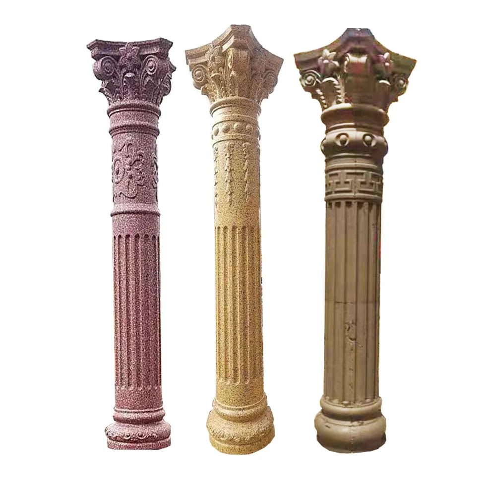 ABS Plastic Concrete Pillar Roman Column Molds - Durable & Easy Install