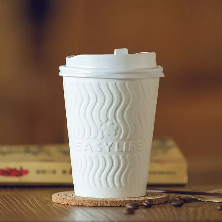 No Added PFAS Disposable hot drink Takeout milktea single wall double ...