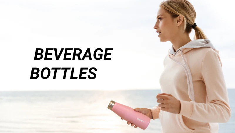 HAERS Double Walled Vacuum Flask - Insulated Sports Water Bottle