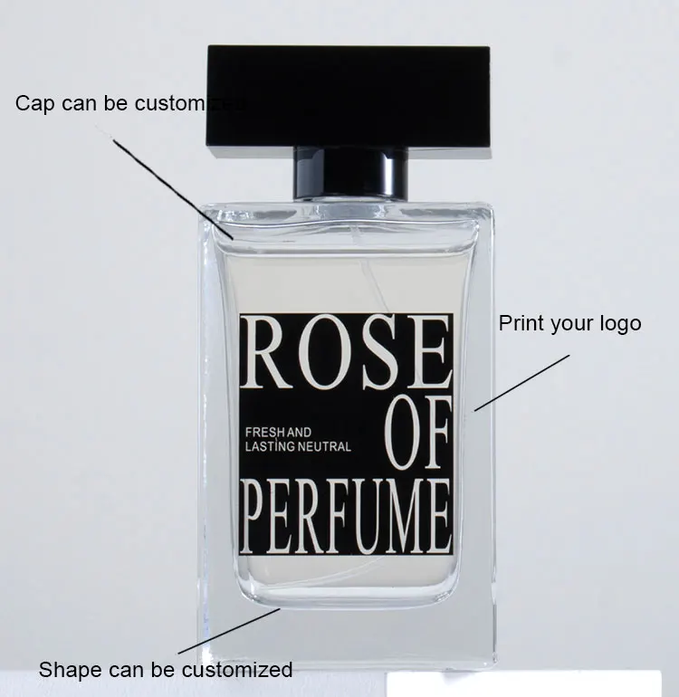 100ml Luxury Glass Rectangle Empty Glass Bottle For Perfumes 60ml 80ml ...