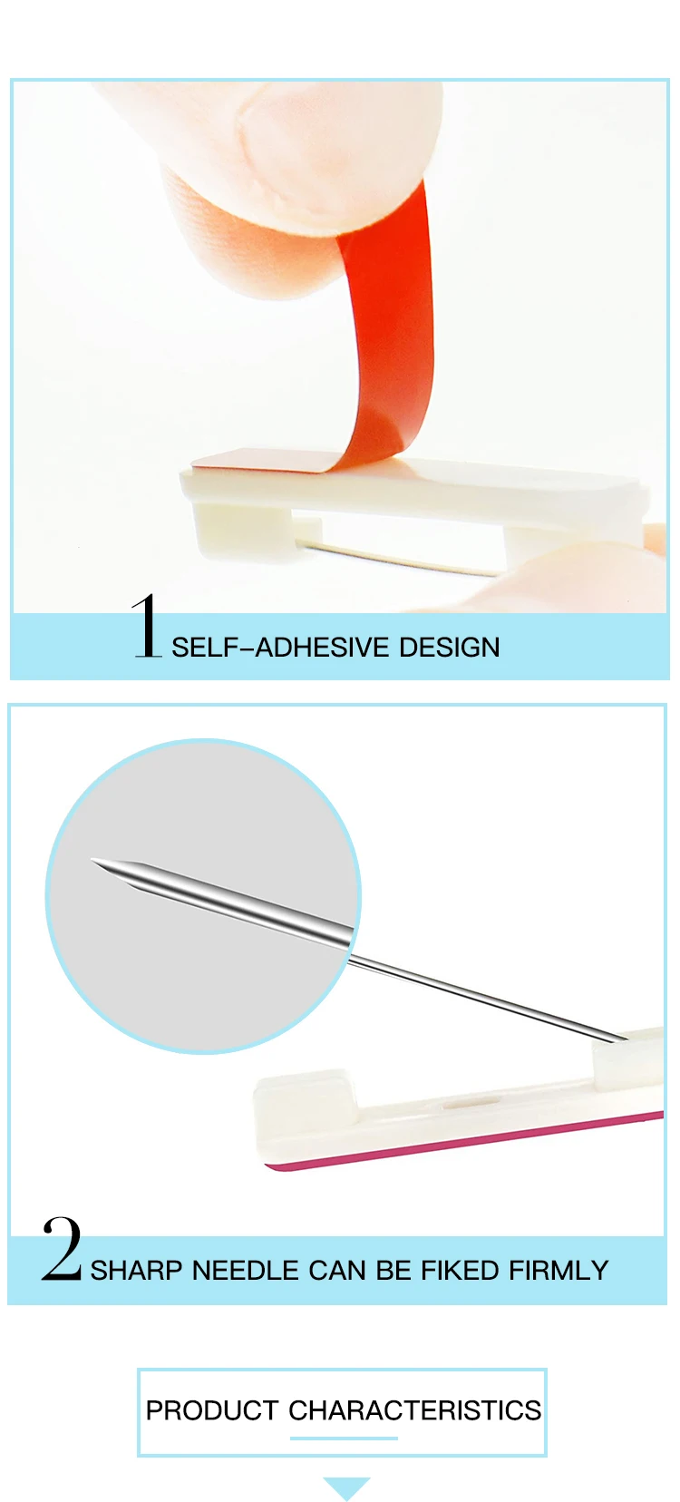 Wholesale Eco-friendly Plastic Badge Pin Adhesive Backed White Badge ...