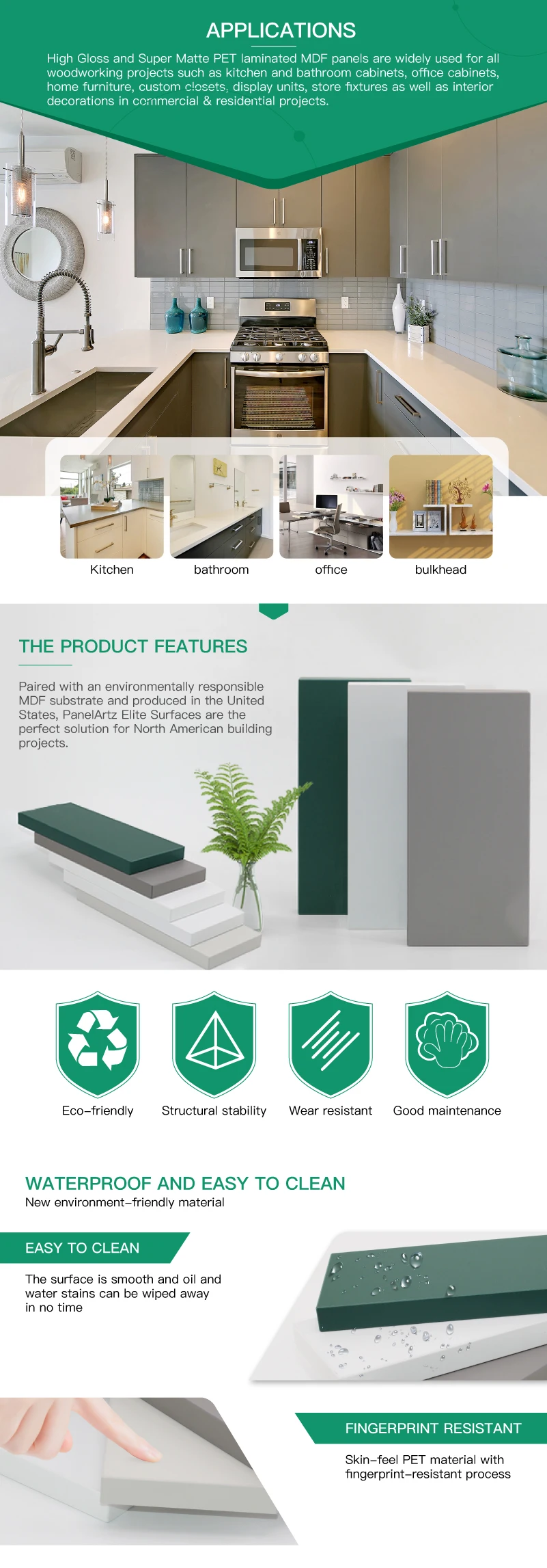 0.45mm Pet Sheet For Plywood 1220*2440mm High Gloss Pet Surface Panels ...