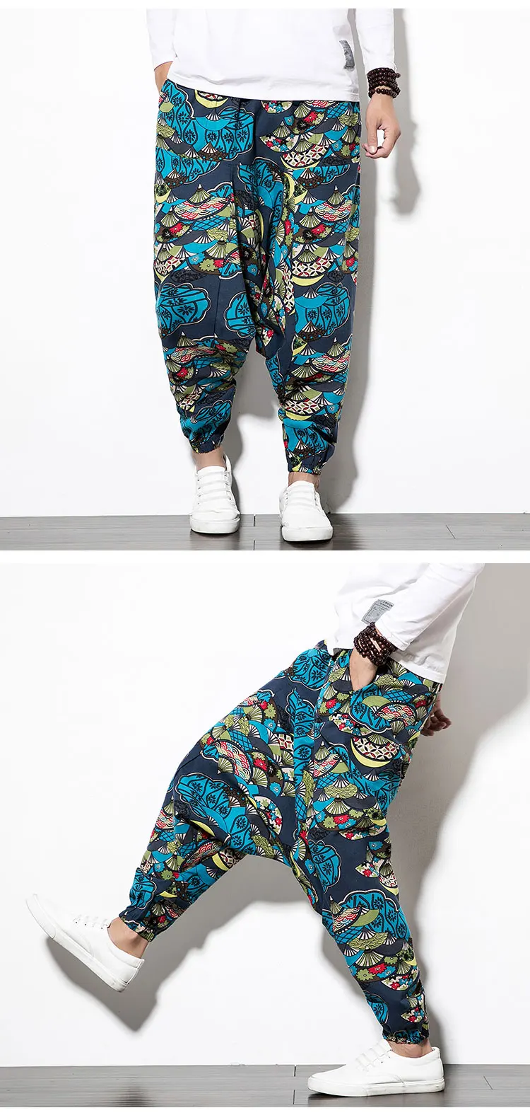 Mens Japanese Harem Pants - Boho, Sustainable, and Stylish