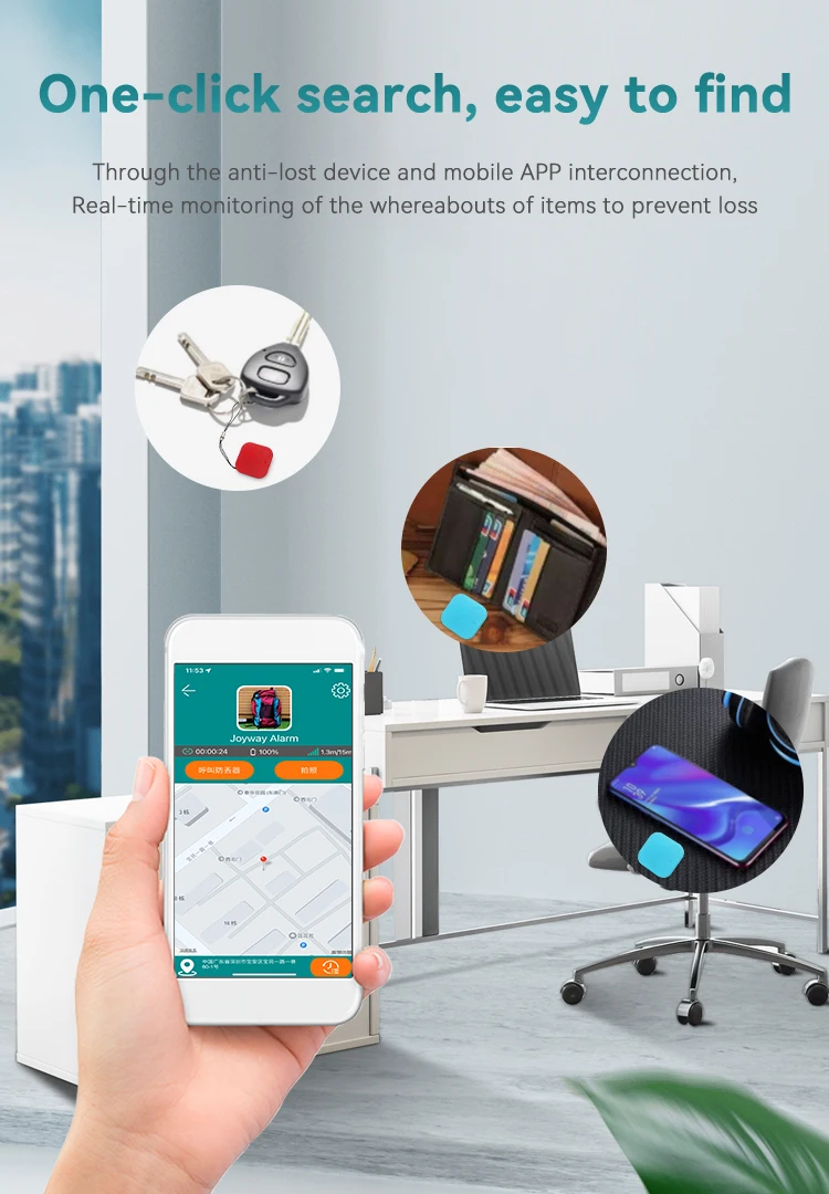 Smallest Smart BLE Key Finder Tracker Anti Lost Alarm