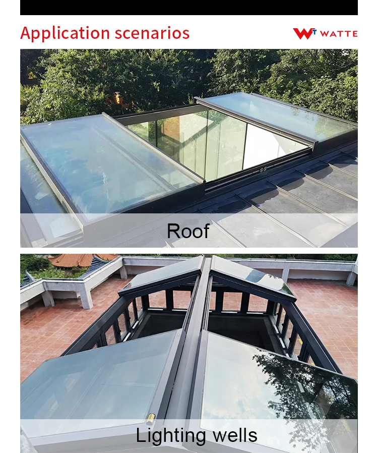 Terrace Sliding Sunbed Telescopic Skylight Frp Lighting Panel ...