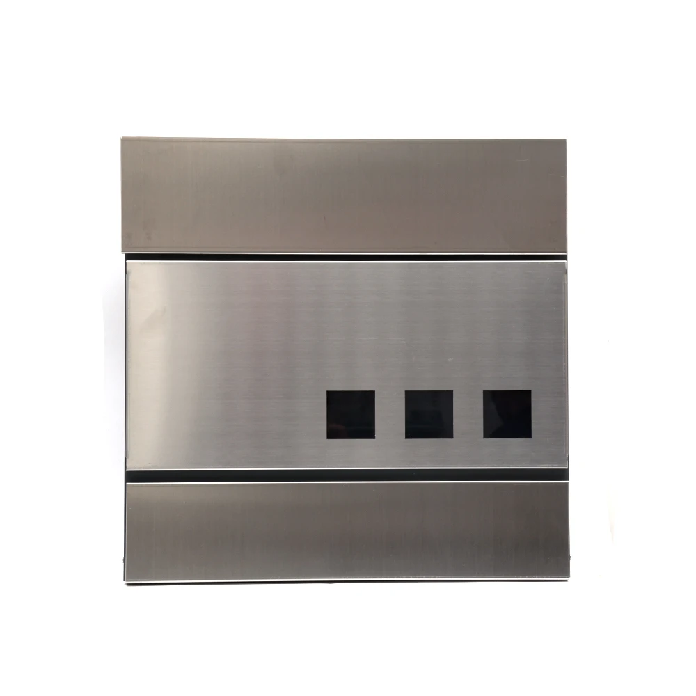 Wall Mounted Letter Box Outdoor Galvanized Steel And Stainless Steel ...
