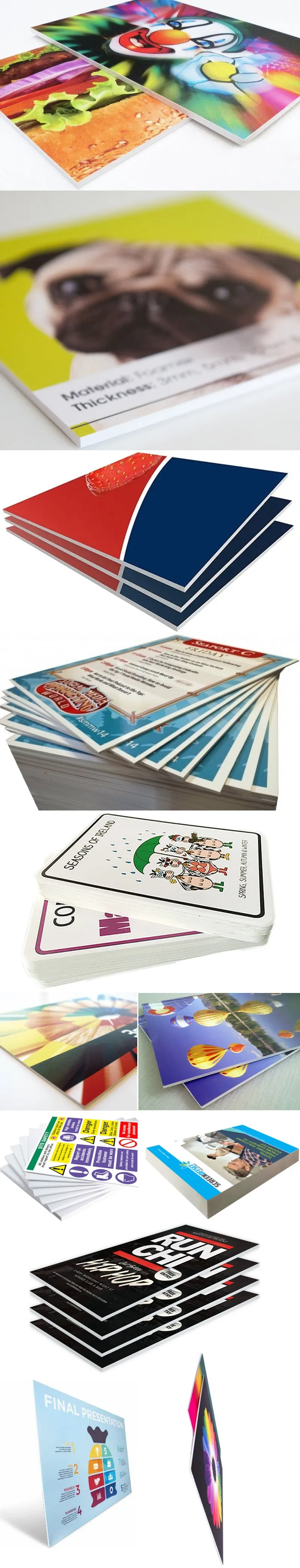 PVC Foam Board Prints Custom Full Color UV Printing Foam PVC Signs ...