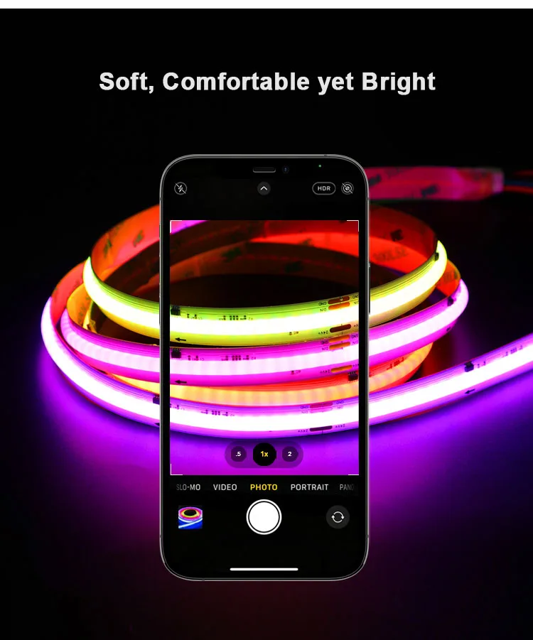 Dream Color Addressable Cob 12v 24v Rgbw Rgb Streifen Flexible 720/m ...