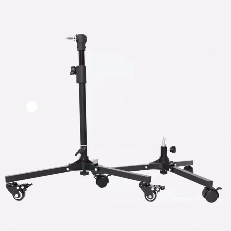 Heavy-duty Floor Light Stand With Pulley Folding Light Stand Is ...