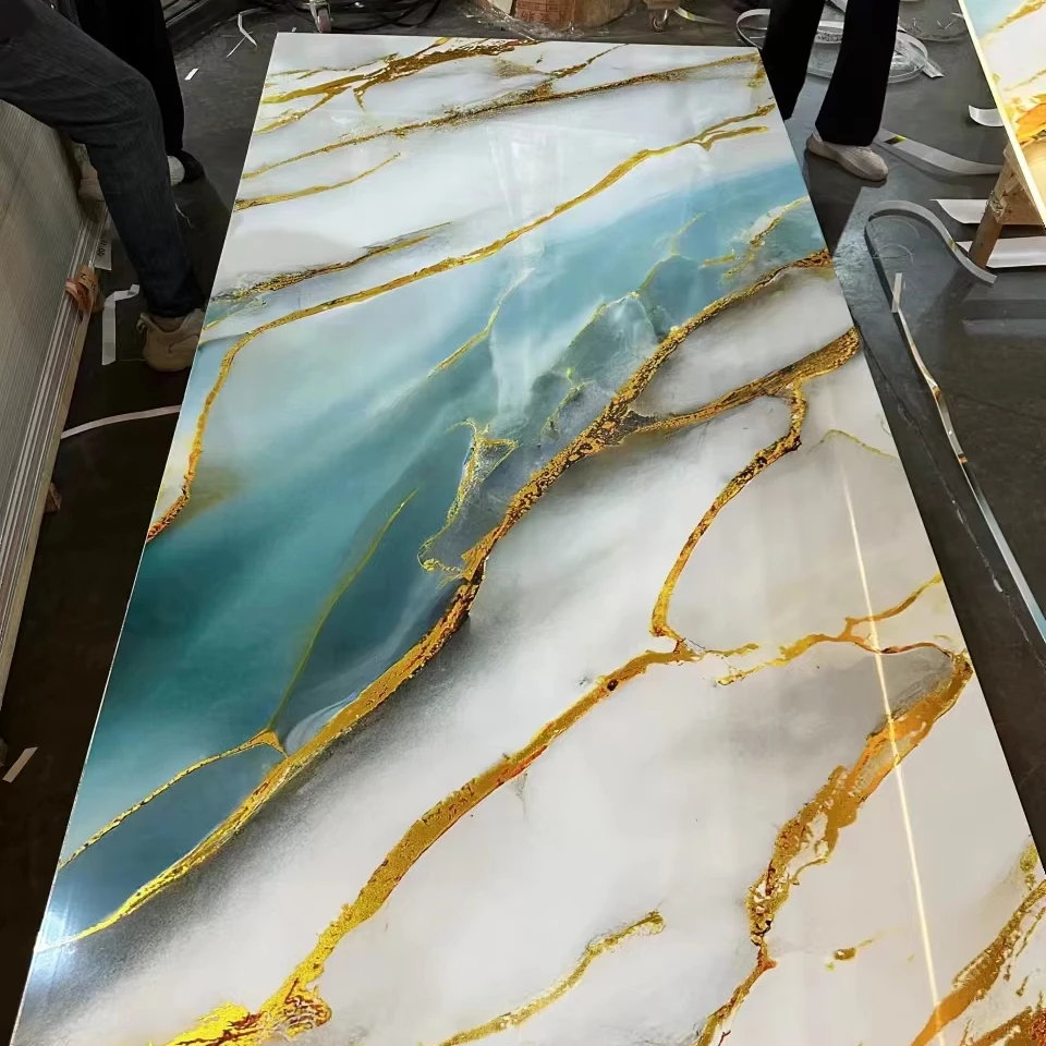 MARBLE PVC SPC BOARD 1220*2440mm 1220*2800mm 1220*2900mm 3mm pvc marble sheet pvc marble wall ...