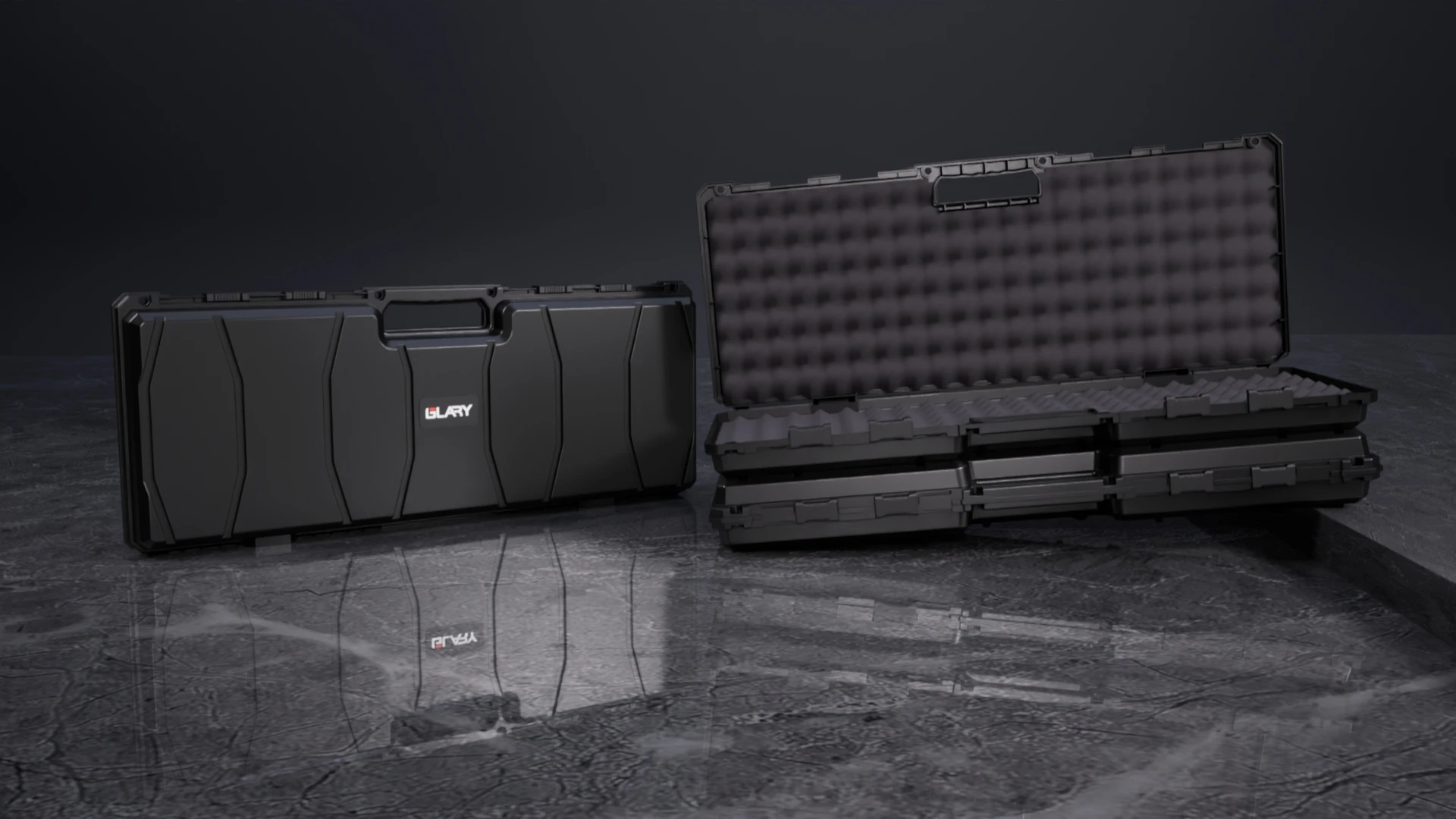 GLARY Gun Carrying Case - Durable, Portable & Customizable