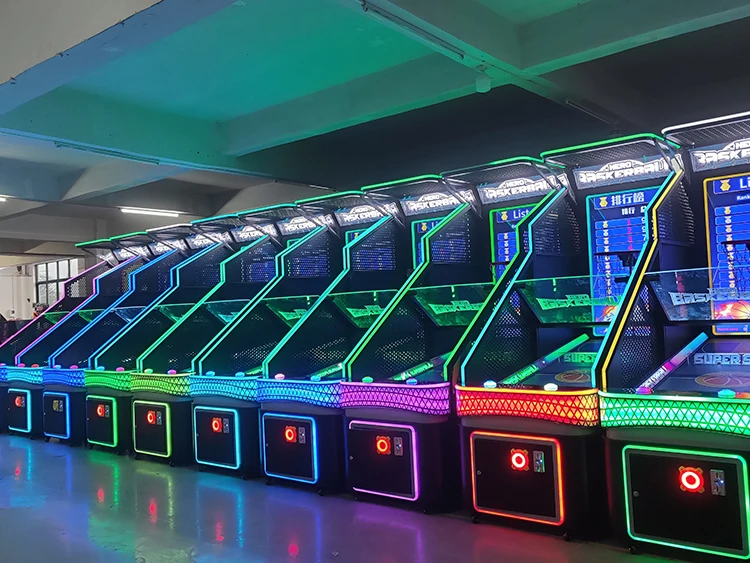 Playfun Hot Sale Indoor Electronic Arcade Street Hot Hoops Basketball ...