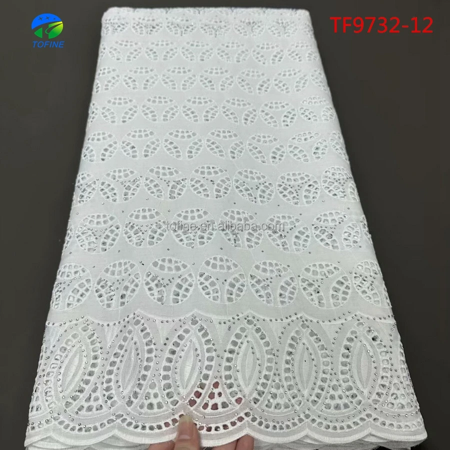 8 Types White swiss Lace Different Designs High-quality Cotton Lace ...