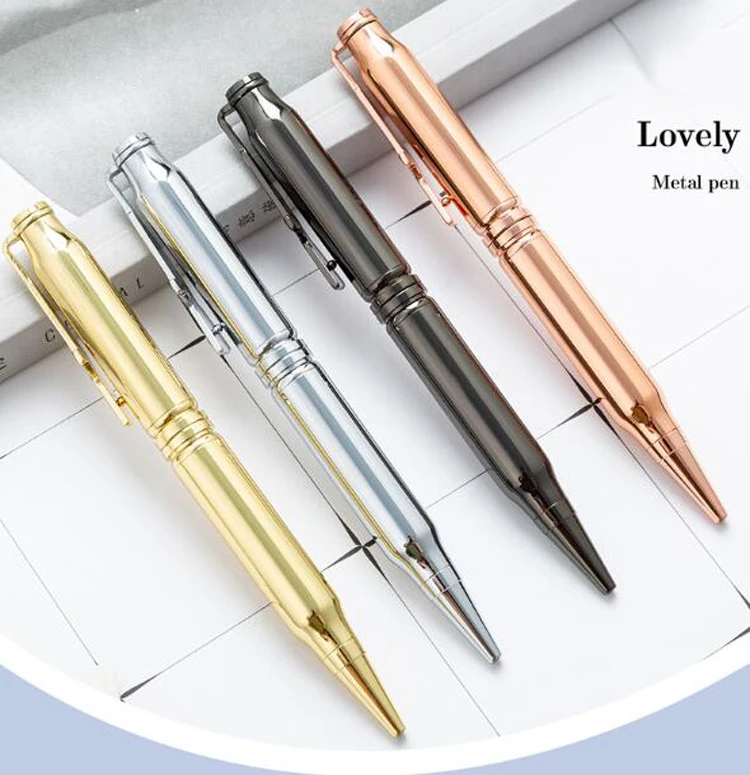 NM-016New Golden Bullet Shaped Bolt Action Tactical Pen Metal Luxury ...