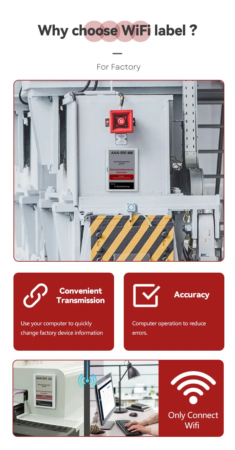 Wholesale Smart Label Wifi Based Digital Door Signage