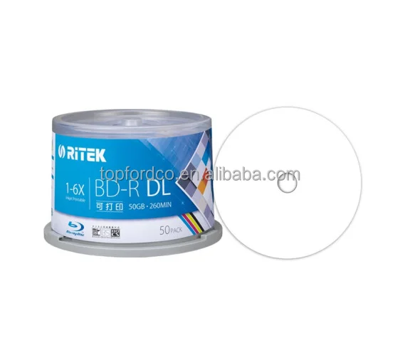 Printable Blu Ray Disc 50GB BD-R DL 8X for Games & Movies