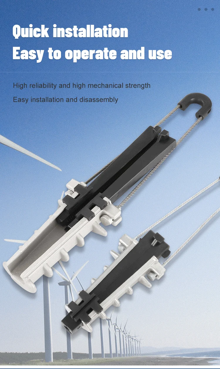 TANHO Overhead Line Hardware ADSS Cable Anchoring Clamp PA Type Wedge ...